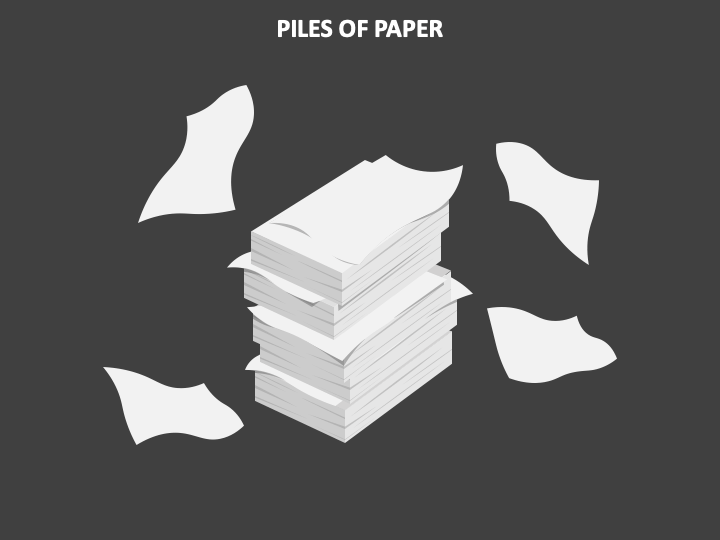 Piles of Paper Graphics for PowerPoint and Google Slides - PPT Slides