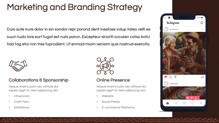 Handicraft Business Plan PowerPoint and Google Slides Template - PPT Slides