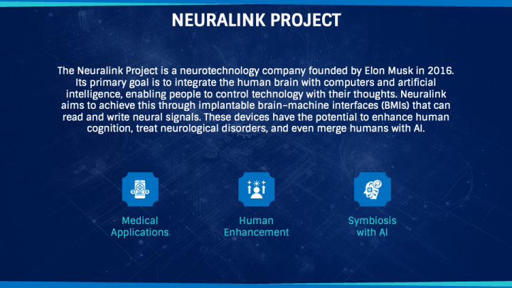 Neuralink Project PowerPoint and Google Slides Template - PPT Slides