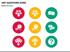 Any Questions Icons for PowerPoint and Google Slides - PPT Slides