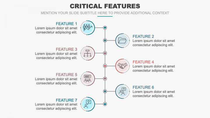 Critical Features PowerPoint and Google Slides Template - PPT Slides