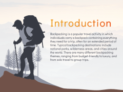 Backpacking Presentation Theme for PowerPoint and Google Slides - PPT ...