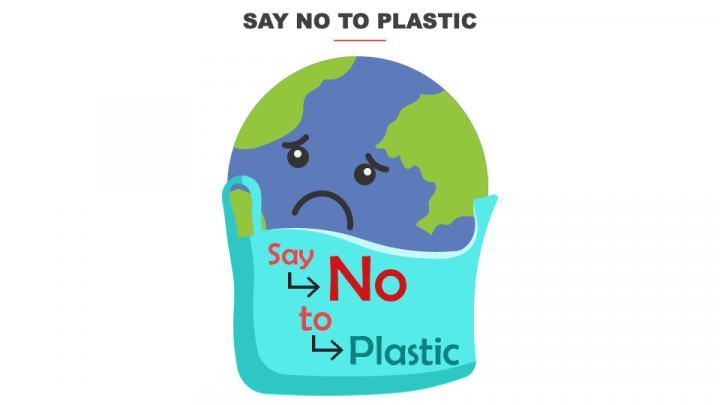 Say No to Plastic PowerPoint and Google Slides Template - PPT Slides