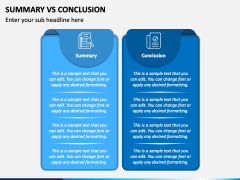 Summary Vs Conclusion PowerPoint and Google Slides Template - PPT Slides