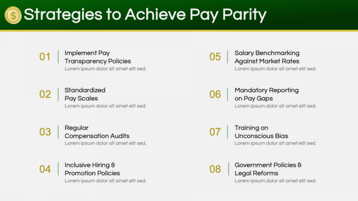 Pay Parity PowerPoint and Google Slides Template - PPT Slides