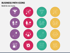 Business Path Icons for PowerPoint and Google Slides - PPT Slides