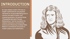 Free - Isaac Newton PowerPoint and Google Slides Template - PPT Slides