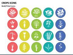 Crops Icons for PowerPoint and Google Slides - PPT Slides
