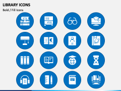 Library Icons for PowerPoint and Google Slides - PPT Slides