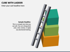 Cube with Ladder for PowerPoint and Google Slides - PPT Slides