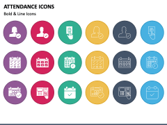 Attendance Icons for PowerPoint and Google Slides - PPT Slides