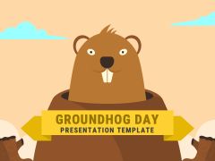 Free - Groundhog Day PowerPoint Template and Google Slides Theme