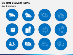 On Time Delivery Icons for PowerPoint and Google Slides - PPT Slides
