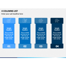 4 Column Table PPT Slide