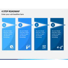4 Week Roadmap PowerPoint Template - PPT Slides