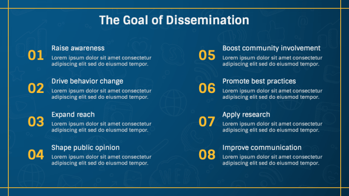 Dissemination Theory PowerPoint and Google Slides Template - PPT Slides