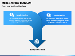 Merge Arrow Diagram PowerPoint Template - PPT Slides