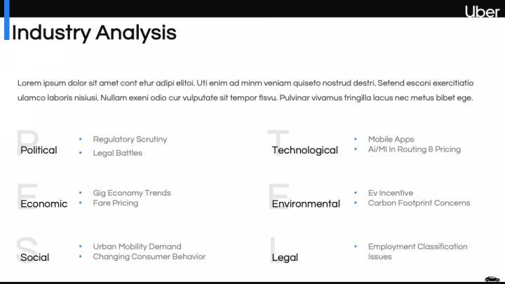 Free - Uber Case Study Presentation for PowerPoint and Google Slides - PPT Slides