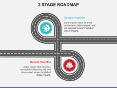 2 Stage Roadmap for PowerPoint and Google Slides - PPT Slides