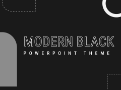 Modern Black Presentation for PowerPoint and Google Slides