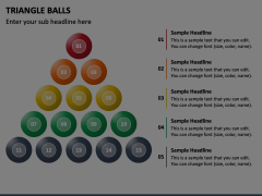 Triangle Balls PowerPoint and Google Slides Template - PPT Slides