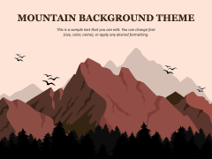 Free Mountain Background Presentation Theme for PowerPoint and Google ...