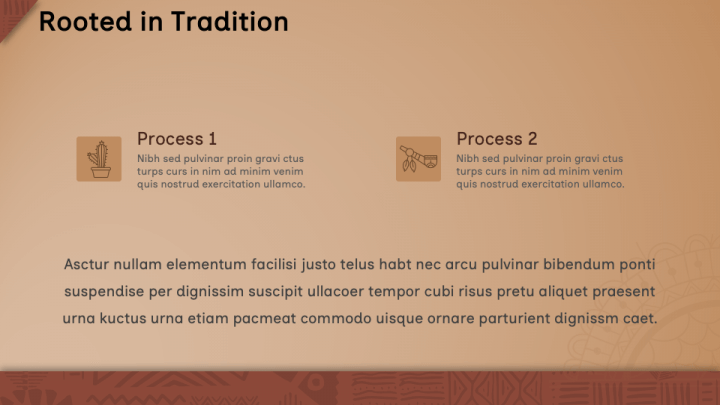 Free - Tribal Pattern Theme for PowerPoint and Google Slides - PPT Slides