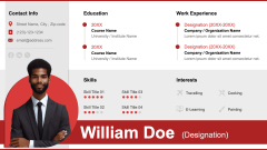 One Page Resume for PowerPoint and Google Slides - PPT Slides