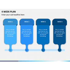 4 Week Roadmap PowerPoint Template - PPT Slides