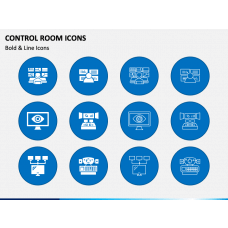 Room Icons PowerPoint Template - PPT Slides | SketchBubble