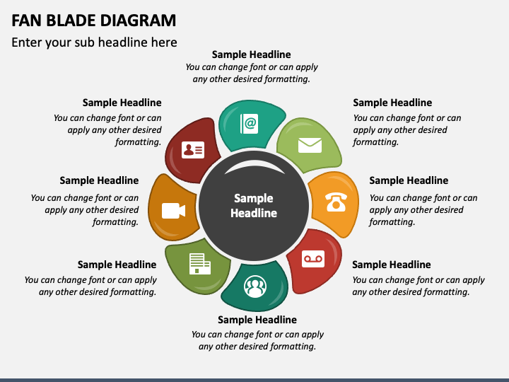 Fan Blade Diagram for PowerPoint and Google Slides - PPT Slides
