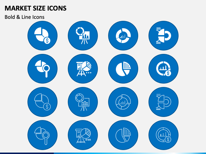 Market Size Icons for PowerPoint and Google Slides - PPT Slides