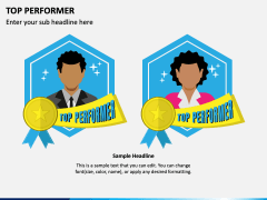 Top Performer Illustration for PowerPoint and Google Slides - PPT Slides