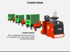 Tugger Train Illustration for PowerPoint and Google Slides - PPT Slides