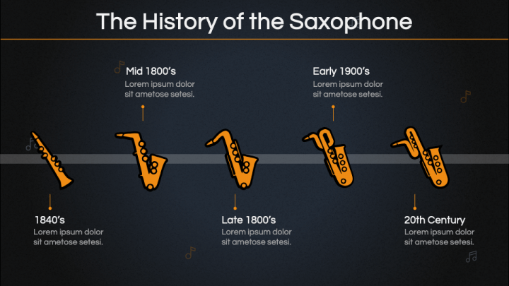 Free - Saxophone Theme for PowerPoint and Google Slides - PPT Slides