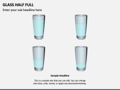 Glass Half Full Illustration for PowerPoint and Google Slides - PPT Slides