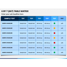 6x12 Table for PowerPoint and Google Slides