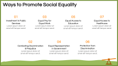 Social Equality PowerPoint and Google Slides Template - PPT Slides