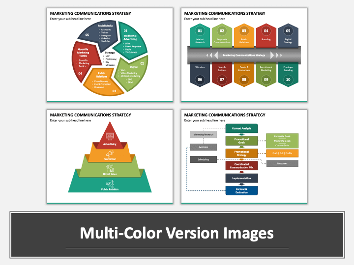 Marketing Communications Strategy PowerPoint and Google Slides Template ...