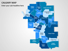 Calgary Map for PowerPoint and Google Slides - PPT Slides