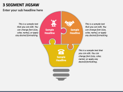 3 Segment Jigsaw for PowerPoint and Google Slides - PPT Slides