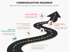 Communication Roadmap PowerPoint Template and Google Slides Theme