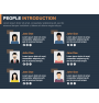 People Introduction for 5 - PowerPoint Template and Google Slides Theme