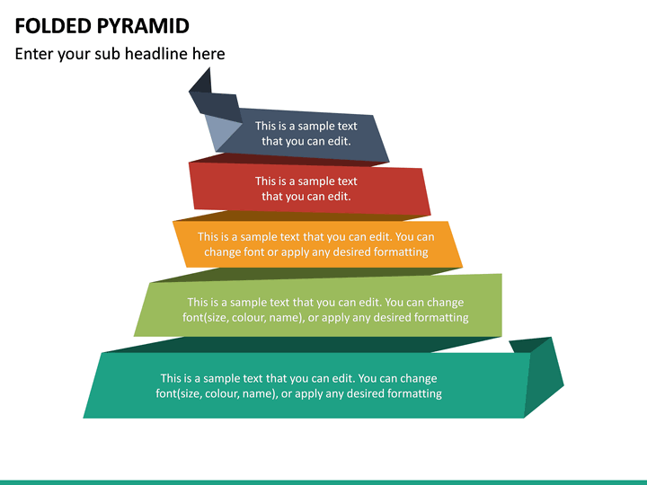 Folded Pyramid PowerPoint Template | SketchBubble