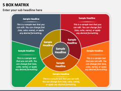 5 Box Matrix PowerPoint Presentation Slides - PPT Template
