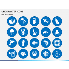 Water Icons PowerPoint Template - PPT Slides