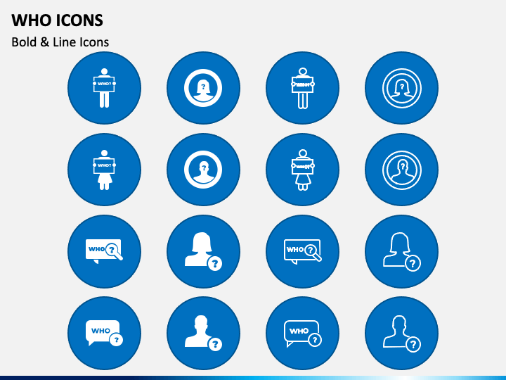 Who Icons for PowerPoint and Google Slides - PPT Slides