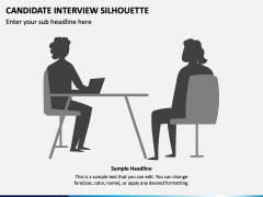 Candidate Interview Silhouette for PowerPoint and Google Slides - PPT ...