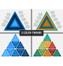 Side By Side Triangles PowerPoint Template - PPT Slides | SketchBubble