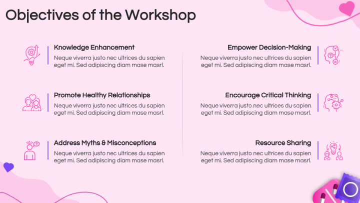 Free - Sex Education Workshop for PowerPoint and Google Slides - PPT Slides